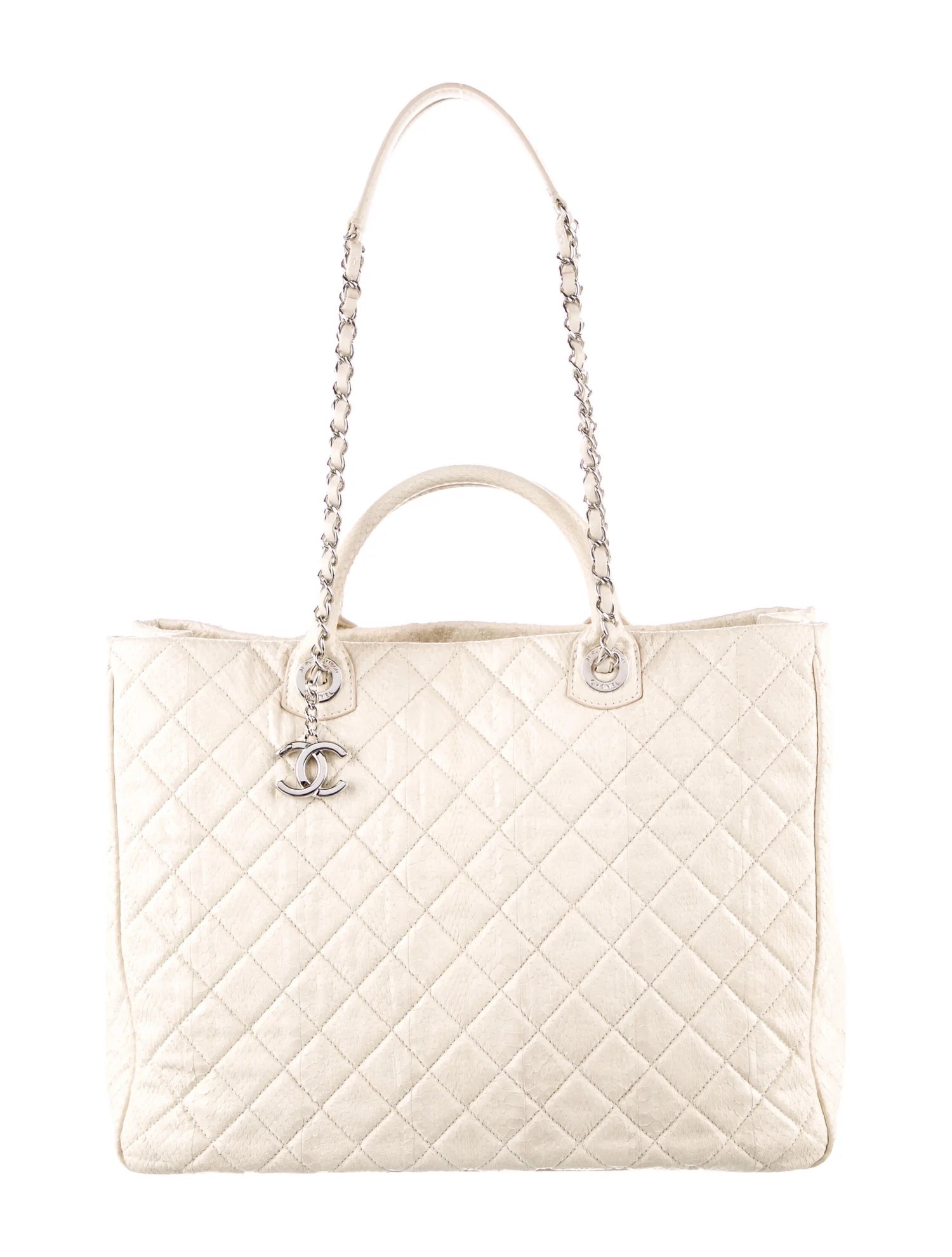 CHANEL SHIVA LEATHER SNAKESKIN LARGE TOTE BAG – Caroline's Fashion Luxuries