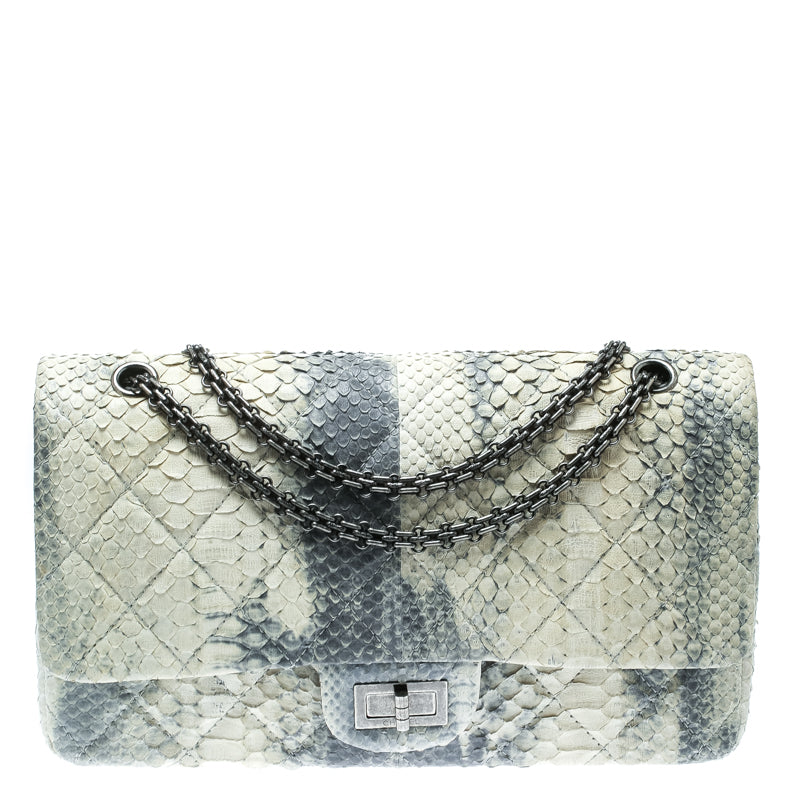 CHANEL PYTHON REISSUE 2.55 JUMBO FLAP BAG – Caroline's Fashion Luxuries
