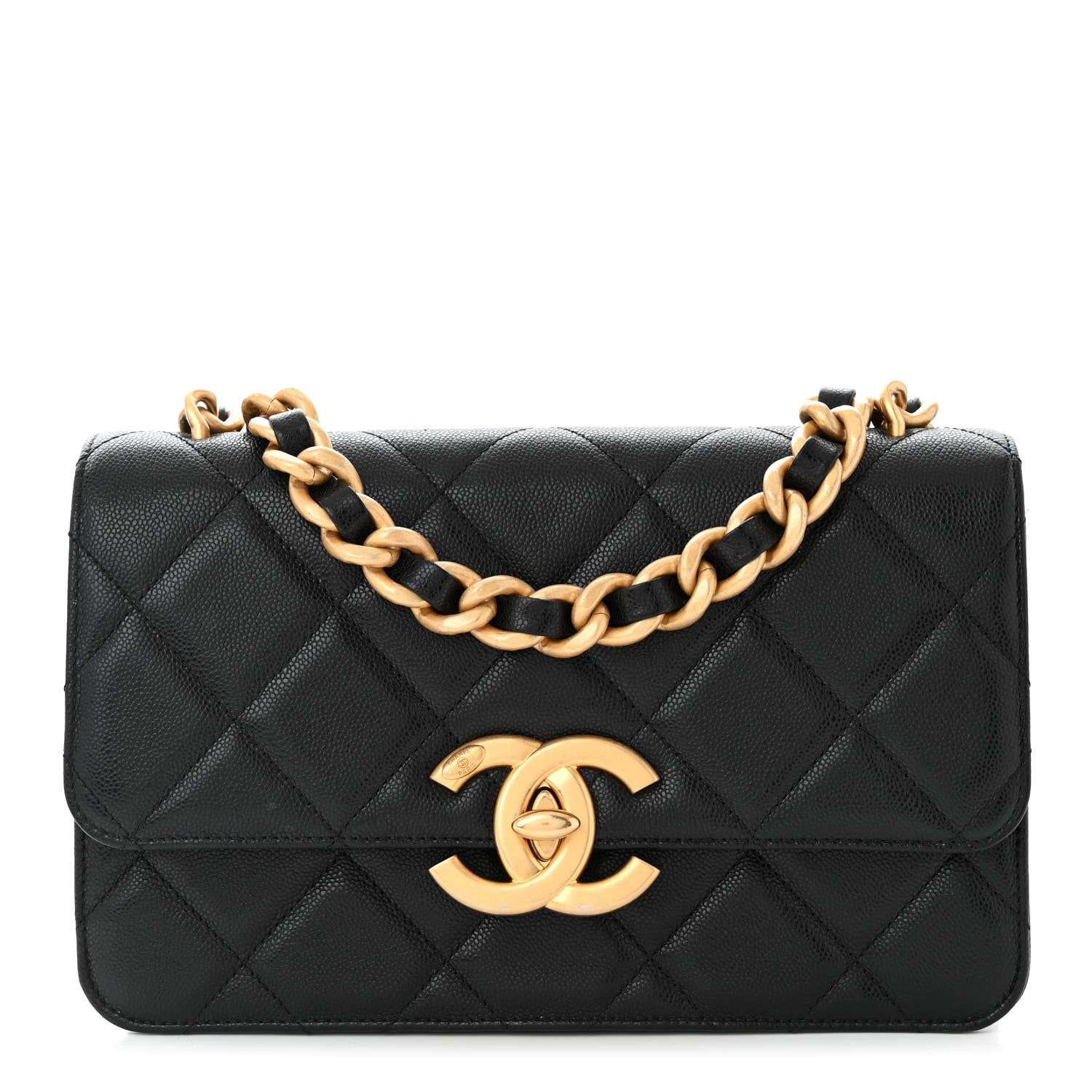 CHANEL SHINY CAVIAR QUILTED FLAP BAG – Caroline's Fashion Luxuries