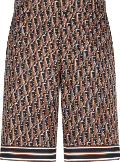 DIOR OBLIQUE MONOGRAM SILK MEN'S SHORTS – Caroline's Fashion Luxuries