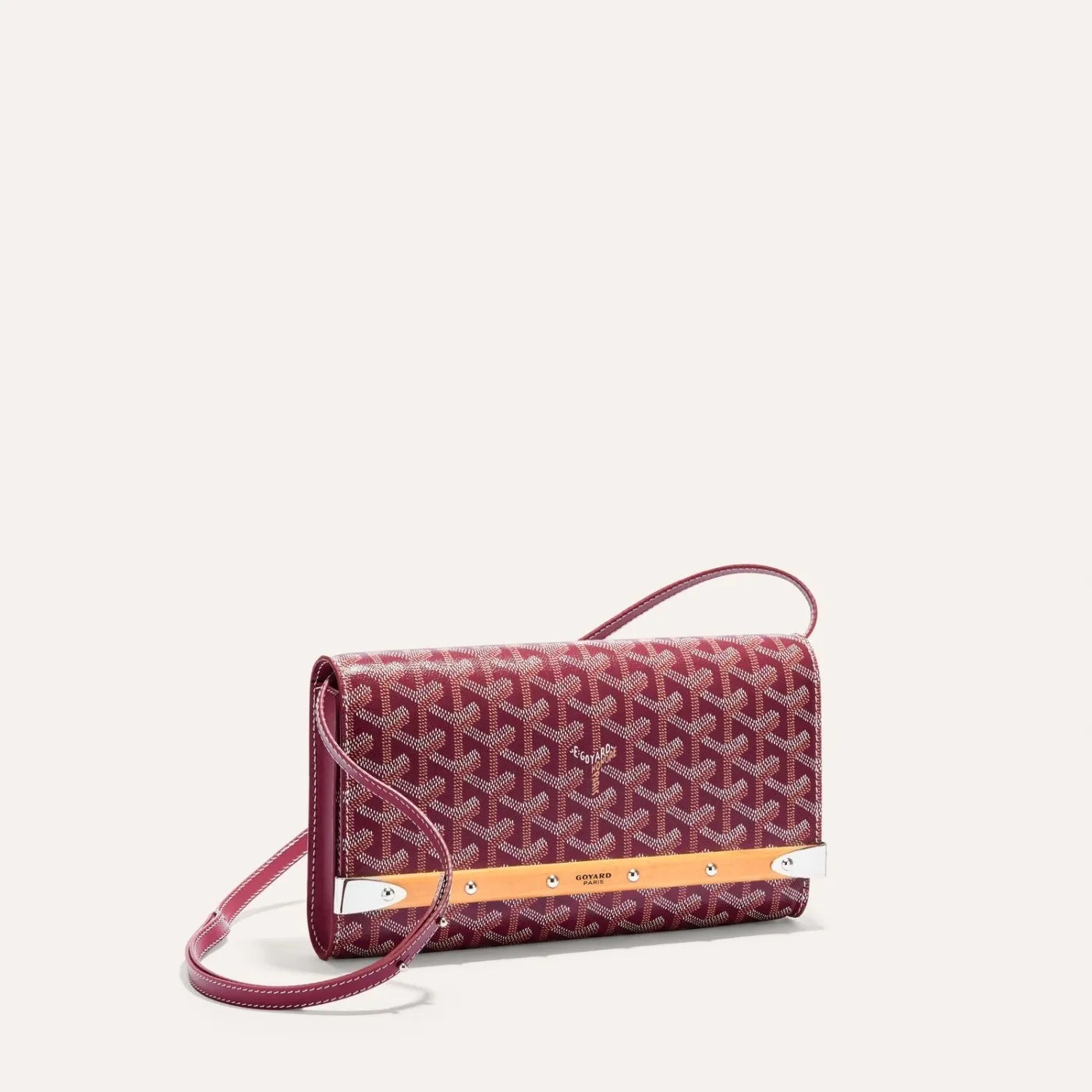 GOYARD GOYARDINE MONTE CARLO BOISE PM CLUTCH WITH SHOULDER STRAP ...