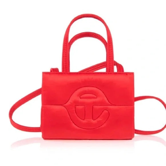 TELFAR VEGAN LEATHER SMALL PUFFER TOTE BAG – Caroline's Fashion Luxuries