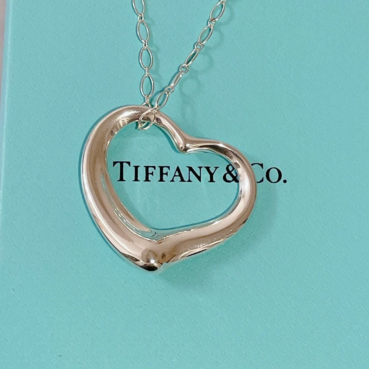 TIFFANY & CO. ELSA PERETTI OPEN HEART MESH NECKLACE – Caroline's ...