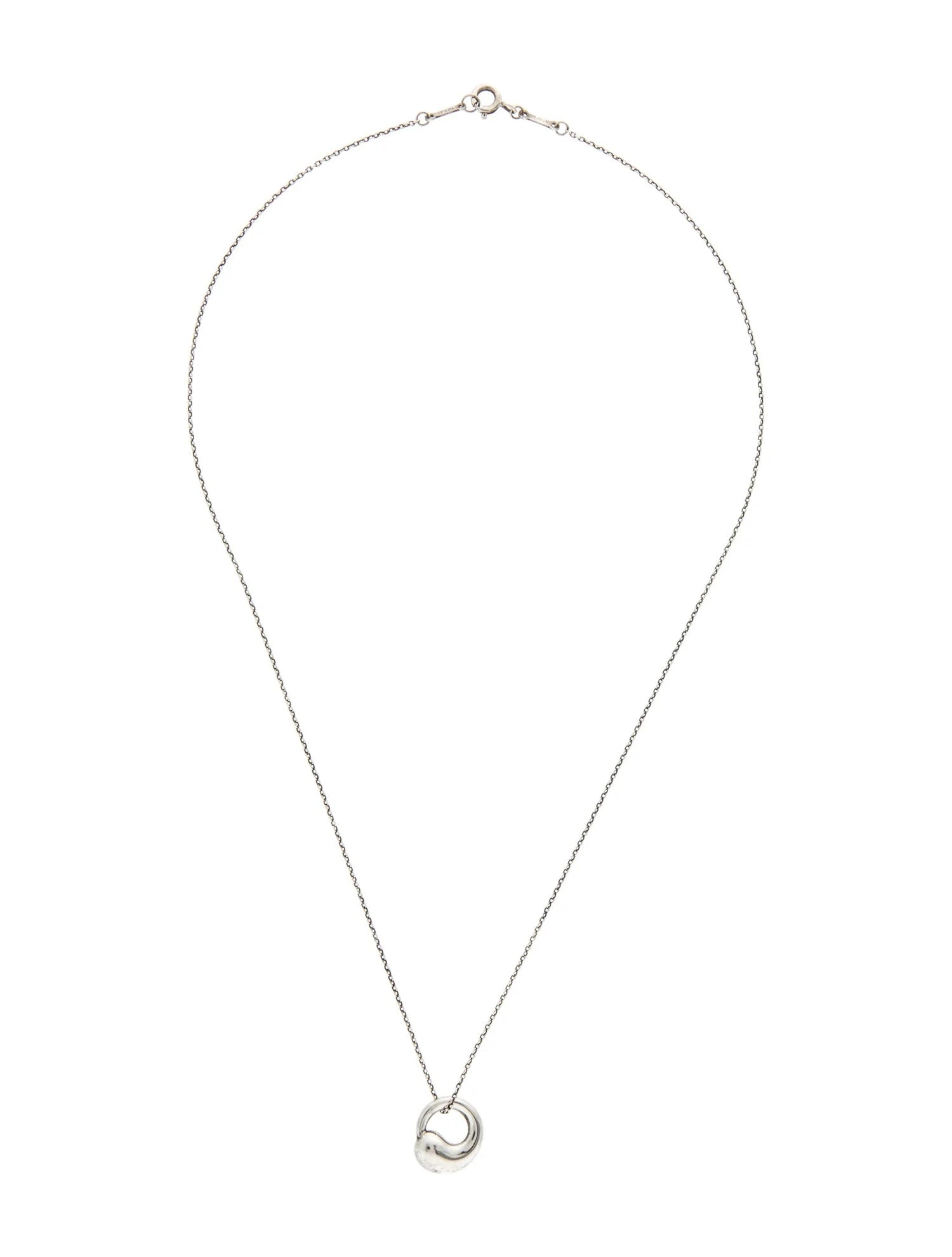 TIFFANY & CO ETERNAL CIRCLE ELSA PERETTI STERLING SILVER NECKLACE ...