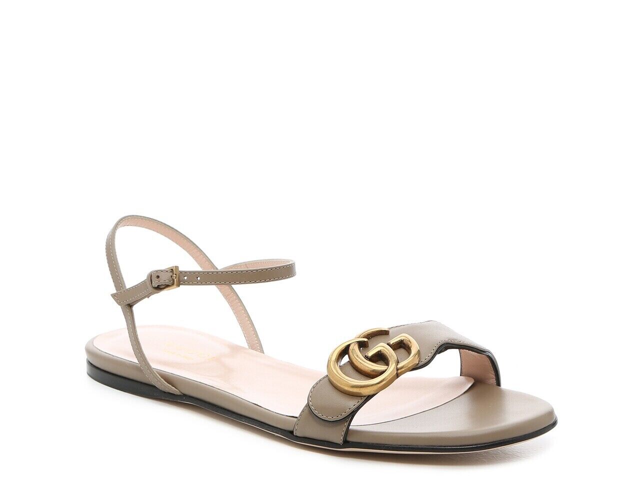 GUCCI GG MARMONT LEATHER DOUBLE G SANDALS – Caroline's Fashion Luxuries
