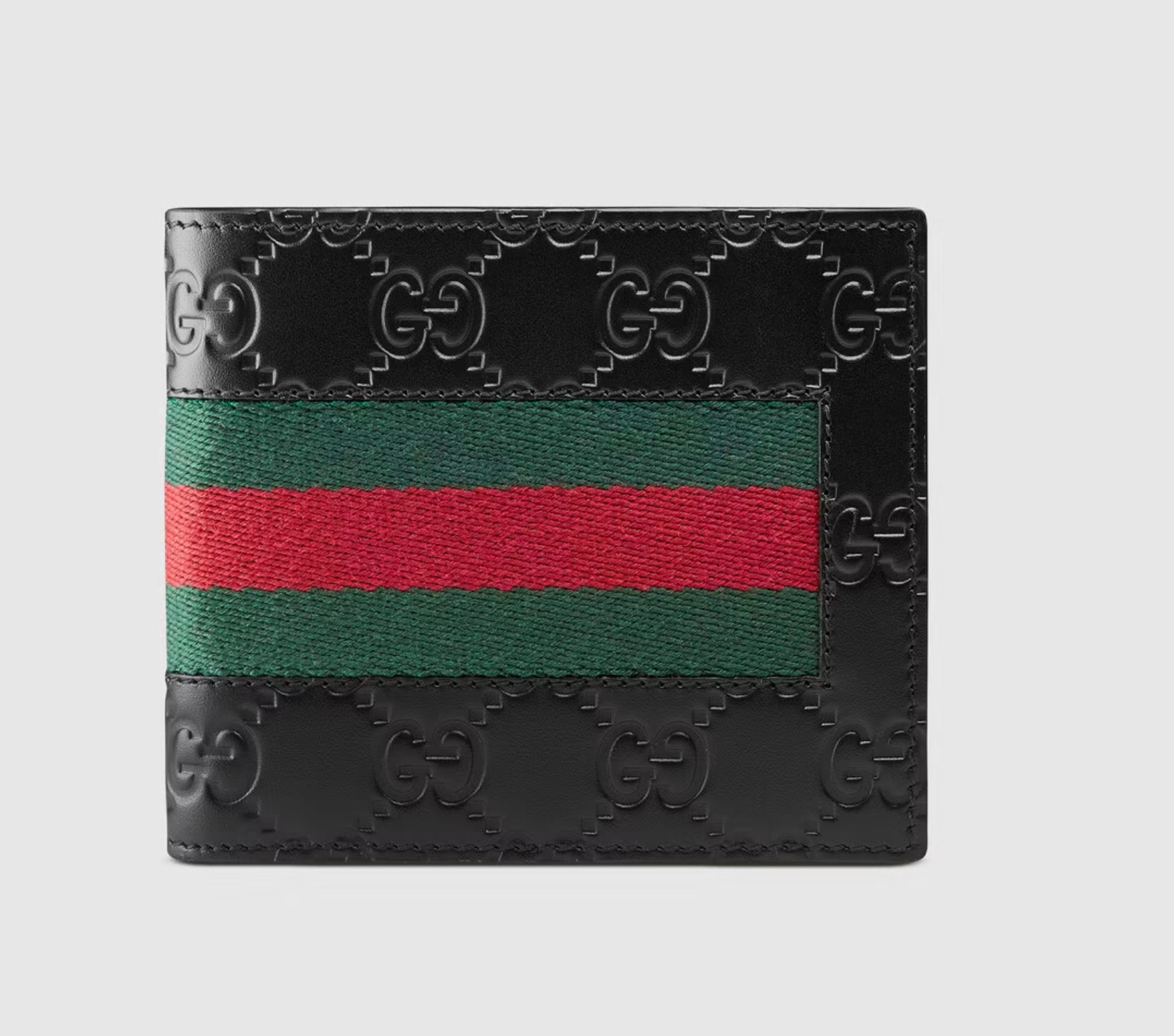 GUCCI SIGNATURE WEB BI-FOLD WALLET – Caroline's Fashion Luxuries