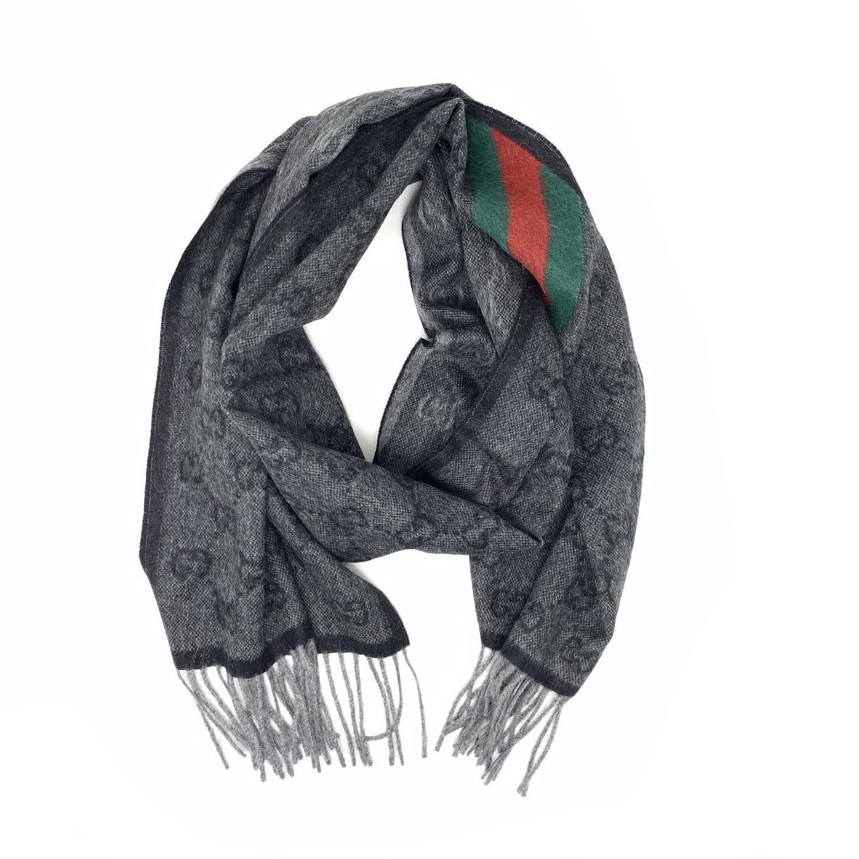 GUCCI WOOL BLEND SIGNATURE WEB SCARF – Caroline's Fashion Luxuries