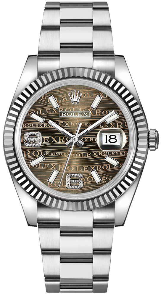ROLEX DATEJUST 36MM DIAMONDS NUMBERS – Caroline's Fashion Luxuries